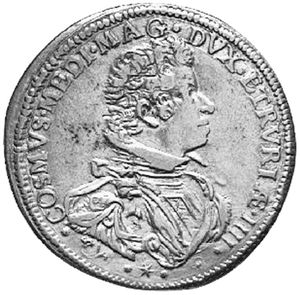 Coin: 1 Piastra (Cosimo II of Medici) (Italian States(Tuscany - Firence ...
