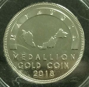 Token: Medallion Souvenir Gold Coin - Petronas Twin Towers Malaysia ...