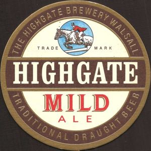 Beer Coaster: Highgate Mild (Highgate, United Kingdom of Great Britain ...