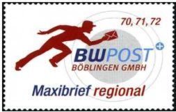 Stamp: Logo Maxibrief regional (Germany, Modern Private Post Offices ...