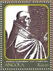 Stamp: Pope Clement III 1187-1191 (Angola(Popes of the Millennium (2000 ...