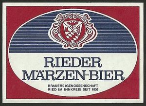Drink Label: Rieder Märzen Bier (Brauerei Ried, AustriaCol:AT-BEER-000910