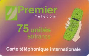 Phonecard: Premier Telecom - Hand and mobile phone (Remote Memory ...