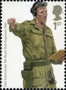 Stamp: Army - Tank Commander, 5th Royal Tank Regiment, 1944 (United ...