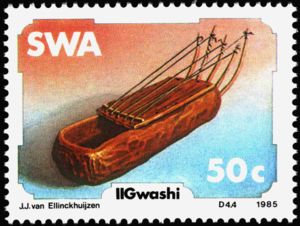Stamp: Gwashi (South-West Africa(Endemic Musical Instruments) Mi:NA-SW ...