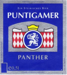 Drink Label: Puntigamer Panther (Brauerei Puntigam, AustriaCol:AT-BEER ...