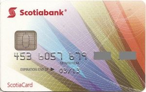 Bank Card: Scotiabank (Scotiabank, Canada) Col:CA-GM-0012