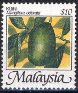 Stamp: Mango (Mangifera odorata) (Malaysia(Tropical Fruits (1986-2000 ...