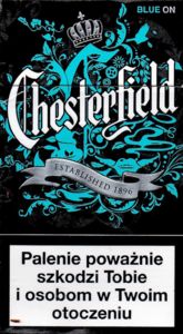 Cigarette Pack: Chesterfield Blue ON (PolandCol:PL-CT-0241
