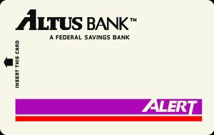 Bank Card: Altus Bank - White ATM Card (Altus Bank, United States of ...