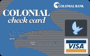 Bank Card: Colonial Bank - Check Card (Colonial Bank, United States of ...