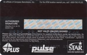 Bank Card: Compass Bank - Black Check Card (Compass bank, United States ...