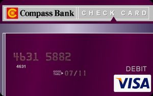 Bank Card: Compass Bank - Purple Check Card 02 (Compass bank, United ...