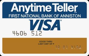 Bank Card: First National Bank of Anniston - Visa Debit (First National ...