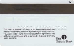 Bank Card: First National Bank Wetumpka- Fortune Teller (First National ...