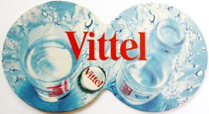 Beer Coaster: Vittel (Nestlé France, FranceCol:FR-002400