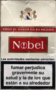 Paquete de Cigarrillos: Nobel (España(Nolbel) Col:ES-CT-0105 🚬