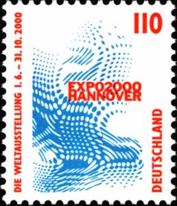 Stamp: Emblem of EXPO 2000 World's Fair, Hanover (Germany, Federal ...