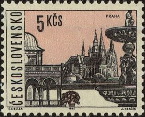 Stamp: Prague (Czechoslovakia(Czechoslovak cities) Mi:CS 1582x,Sn:CS ...