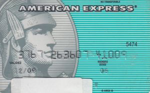Bank Card: American Express MX Green (American Express, MexicoCol:MX-AE ...