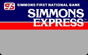 Bančna kartica: Simmons First National Bank - Express Card (Simmons ...