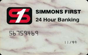 Bank Card: Simmons First National Bank - 24 Hour Banking (Simmons First ...