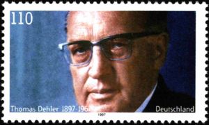 Stamp: Thomas Dehler (Germany, Federal RepublicMi:DE 1963,Sn:DE 1986,Yt ...