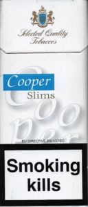 Cigarette Pack: Cooper Slims (United Kingdom of Great Britain ...