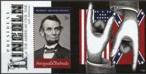 Stamp: President Lincoln & the American Civil War (Antigua and Barbuda ...