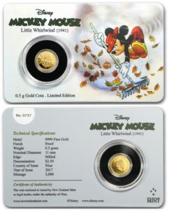 Coin: 2.50 Dollars (Mickey Through the Ages: The Little Whirlwind ...