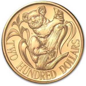Coin: 200 Dollars (Koala) (Australia(Bullion - Australian Koala) WCC:km86