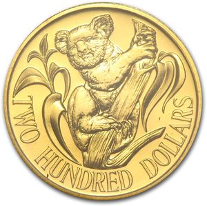 Coin: 200 Dollars (Koala) (Australia) (Bullion - Australian Koala) WCC:km71