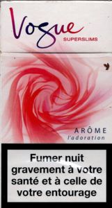 Cigarette Pack: Vogue Superslims Aroma L'adoration (FranceCol:FR-CT-0067