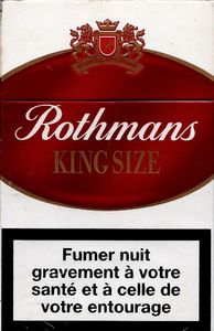Cigarette Pack: Rothmans King Size (FranceCol:FR-CT-0071