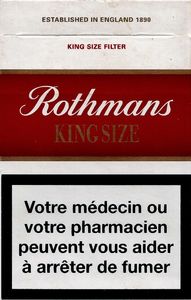 Cigarette Pack: Rothmans King Size (FranceCol:FR-CT-0071