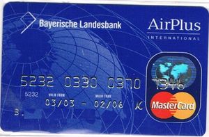 Bank Card: Air Plus (Bayerische Landesbank, Germany, Federal ...