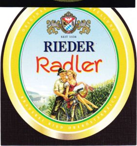 Drink Label: Rieder Radler (Brauerei Ried, AustriaCol:AT-BEER-003490