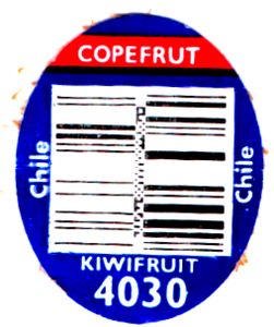 Fruit Sticker: Copefrut Kiwifruit (ChileCol:CL-FR-00118