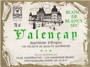 Etiqueta de bebida: Valencay VDQS - blanc de blancs sec (Cave ...