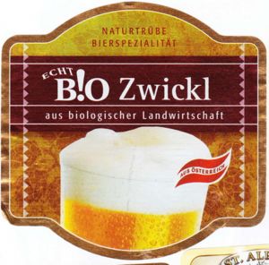 Etiqueta de bebida: Bio Zwickl (Fritz Egger GmbH & Co., AustriaCol:AT ...