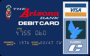 Bank Card: Arizona Bank - Debit Card (Arizona Bank, United States of ...
