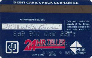 Tarjeta de Banco: Arizona Bank - Debit Card (Arizona Bank, Estados ...