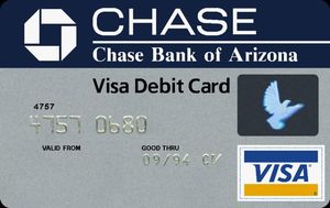 Bank Card: Chase Bank of Arizona - Visa Debit Card (Chase Bank of ...
