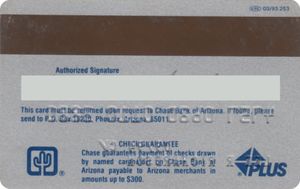 Bank Card: Chase Bank of Arizona - Visa Debit Card (Chase Bank of ...