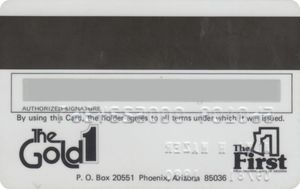 Bank Card: First National Bank of Arizona - Western Bancard (First ...