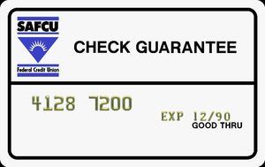Bank Card: SAFCU - Check Guarantee Card (SAFCU, United States of ...