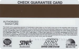 Bank Card: SAFCU - Check Guarantee Card (SAFCU, United States of ...