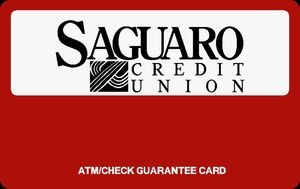 Bank Card: Saguaro CU- ATM Check Guarantee Card (Saguaro CU, United ...
