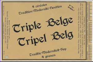 Drink Label: Triple Belge - Tripel Belg (Brasserie Du Brabant ...