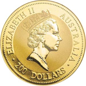 Coin: 200 Dollars (Kangaroo) (Australia) (Bullion - Australian Kangaroo)